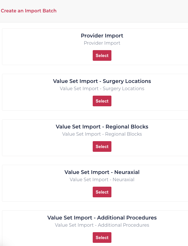 Importing Form Values to a Value Set